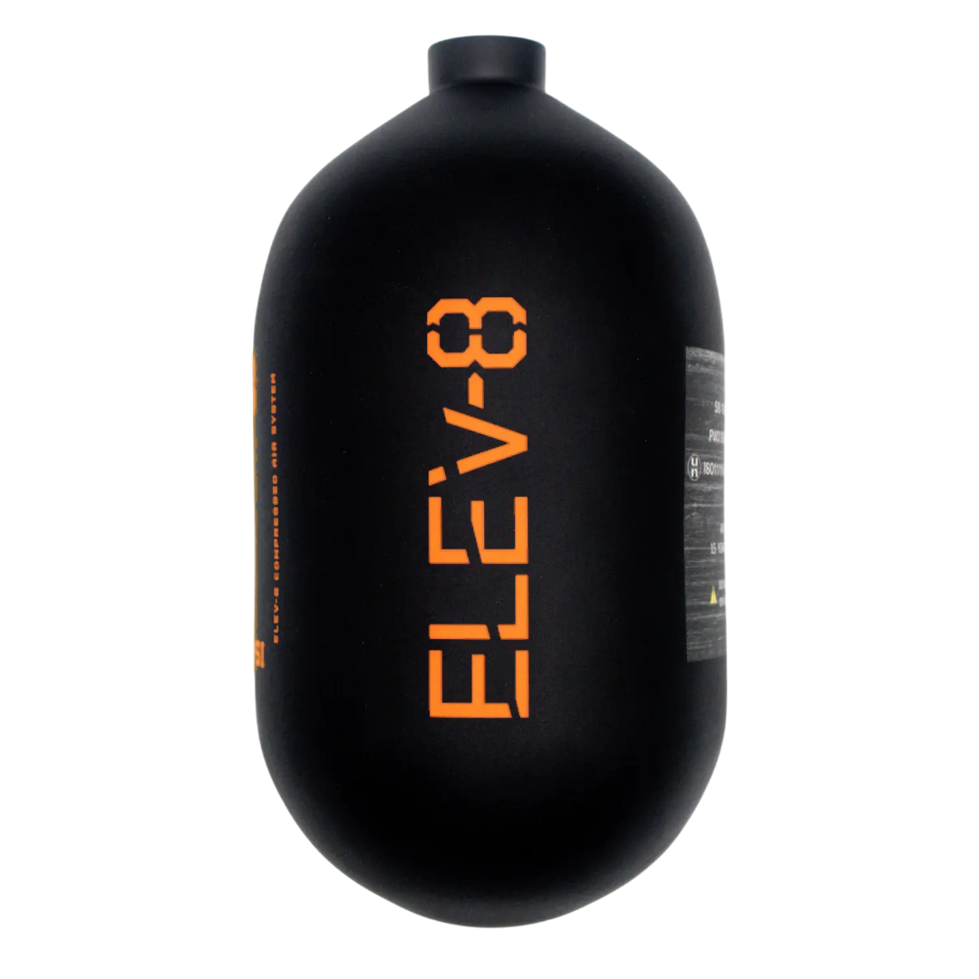 ELEV-8 68ci/4500psi Air Tank - Matte Black/Orange Logo – ELEV-8 PRODUCTS